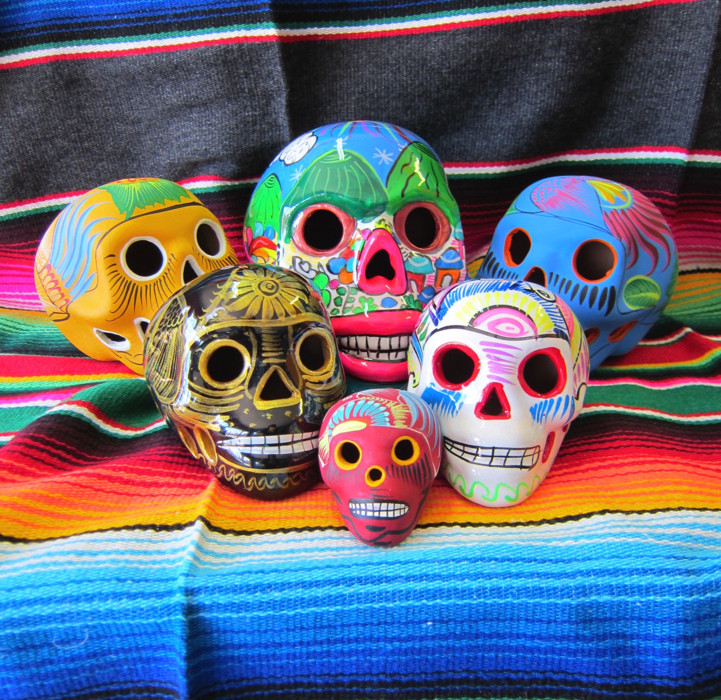 Ceramic Sugar Skulls Azteca Mexican Food Products Online Store