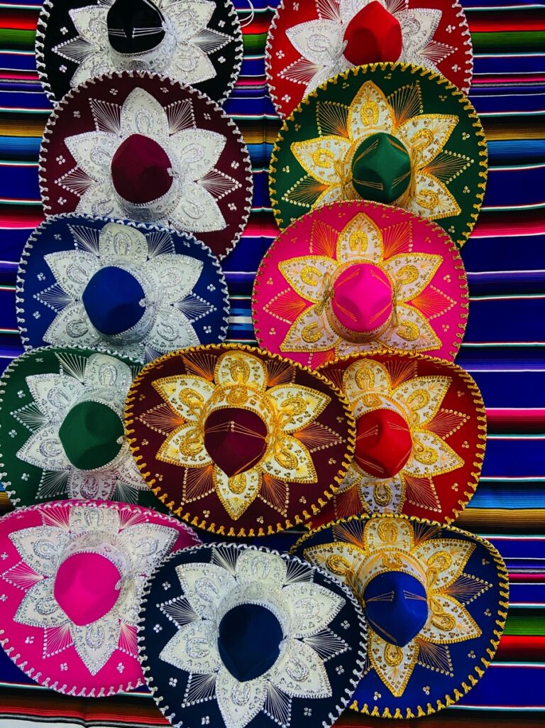 Embroidered Mariachi Hats – Azteca – Mexican Food Products Online Store